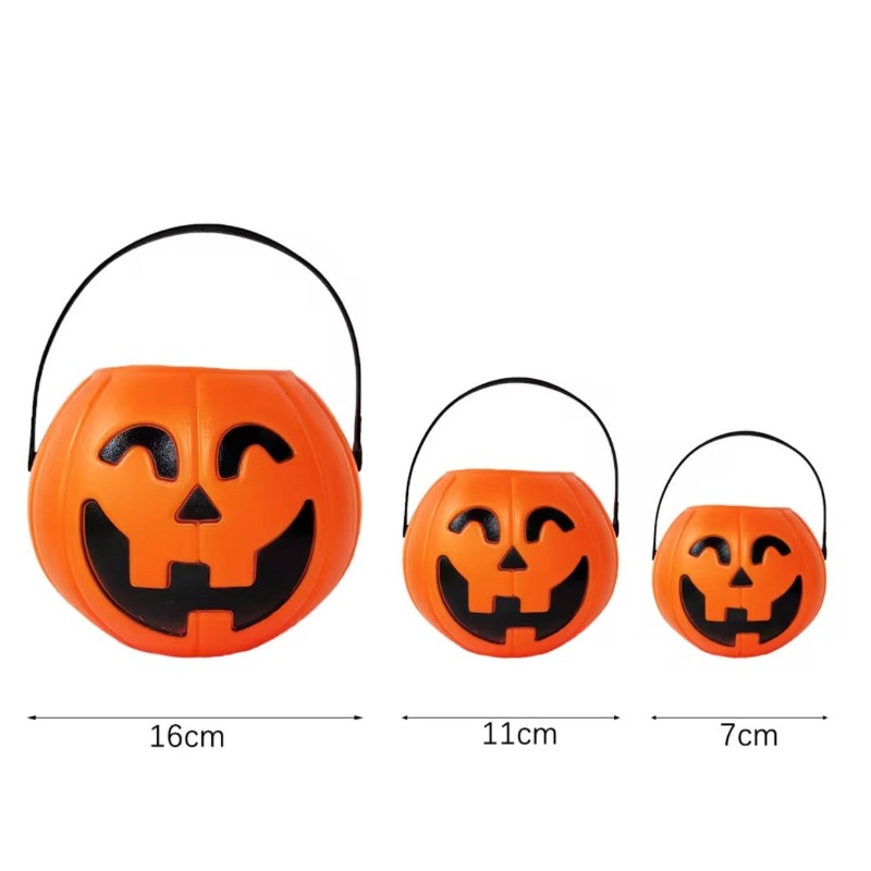 Halloween Candy Buckets Pumpkin Bucket Skull Witch Candy Holder Pot ...