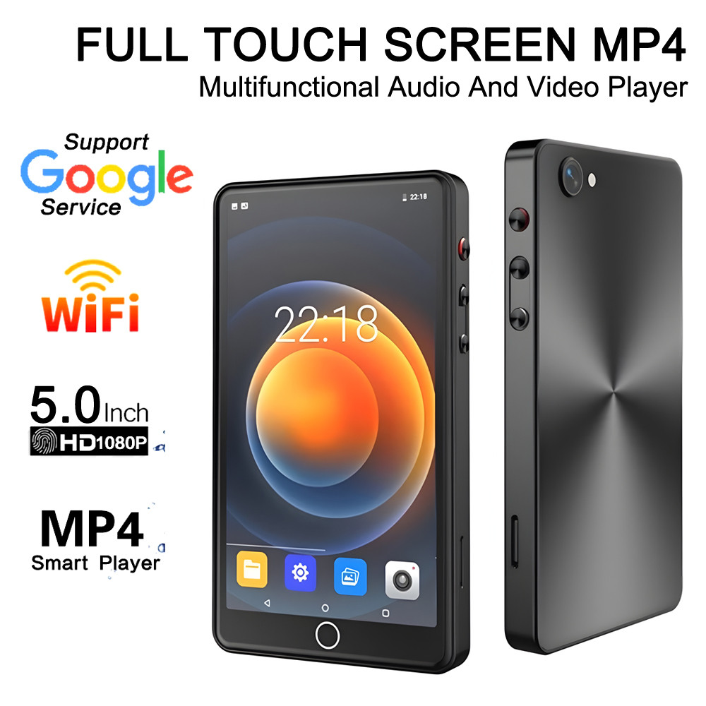 Portable WiFi MP4 Player with Camera 16G Memory Bluetooth 5.0 Full ...