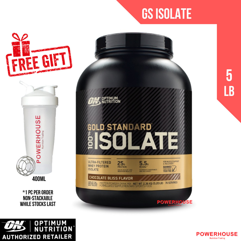 Optimum Nutrition Gold Standard 100% Isolate, 5 lb [ON Gold Isolate ...