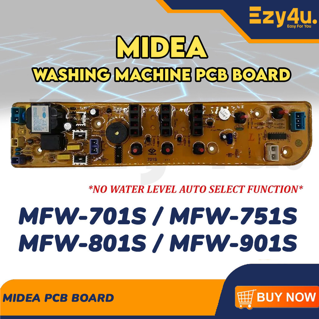 MFW-701S / MFW-751S / MFW-801S / MFW-901S Midea Washing Machine PCB ...