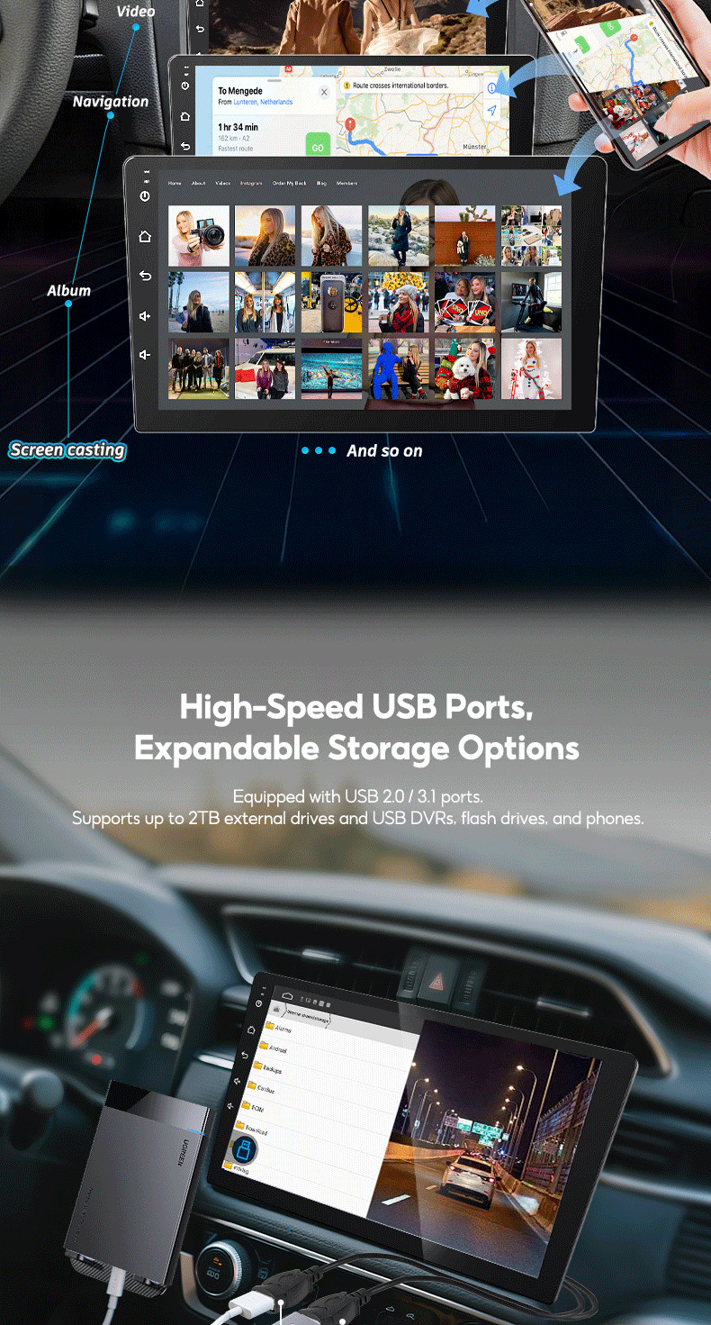 SOARFLY Android 15 Player (2025 BIG PROMO) | 7/9/10 inch Kereta ...