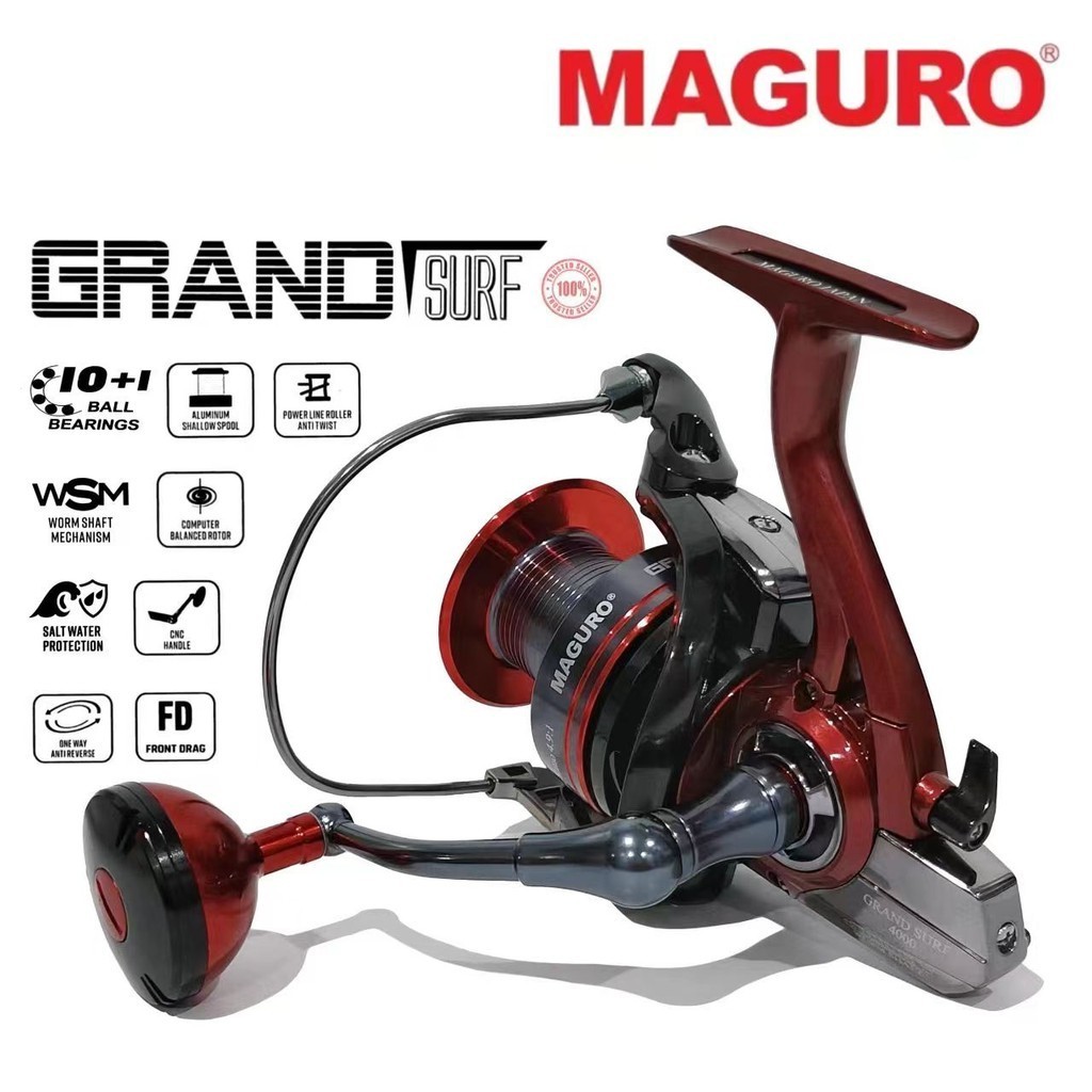 MAGURO GRAND SURF/ WONDER SURF SPINNING FISHING REEL | Shopee Malaysia