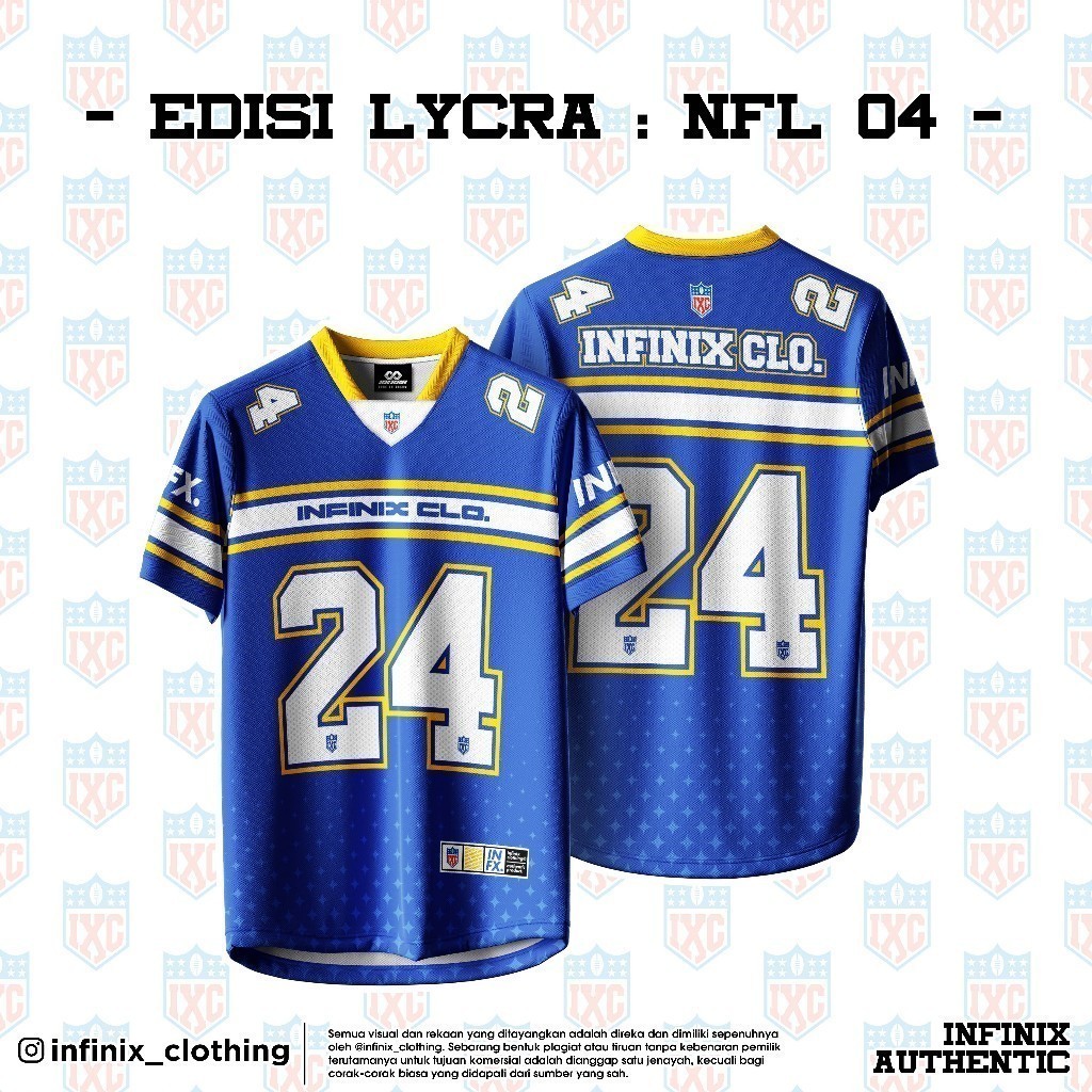 Oversized NFL Streetwear Jersey - EDISI NFL 2024 | Shopee Malaysia