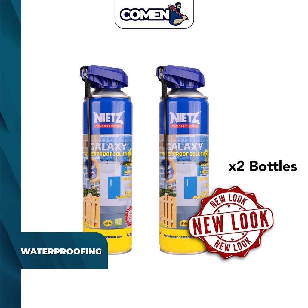 NIETZ Galaxy Water Proof Solution 400ML (2 Bottle) Waterproof Anti Toilet Leaking Spray Sembur ...