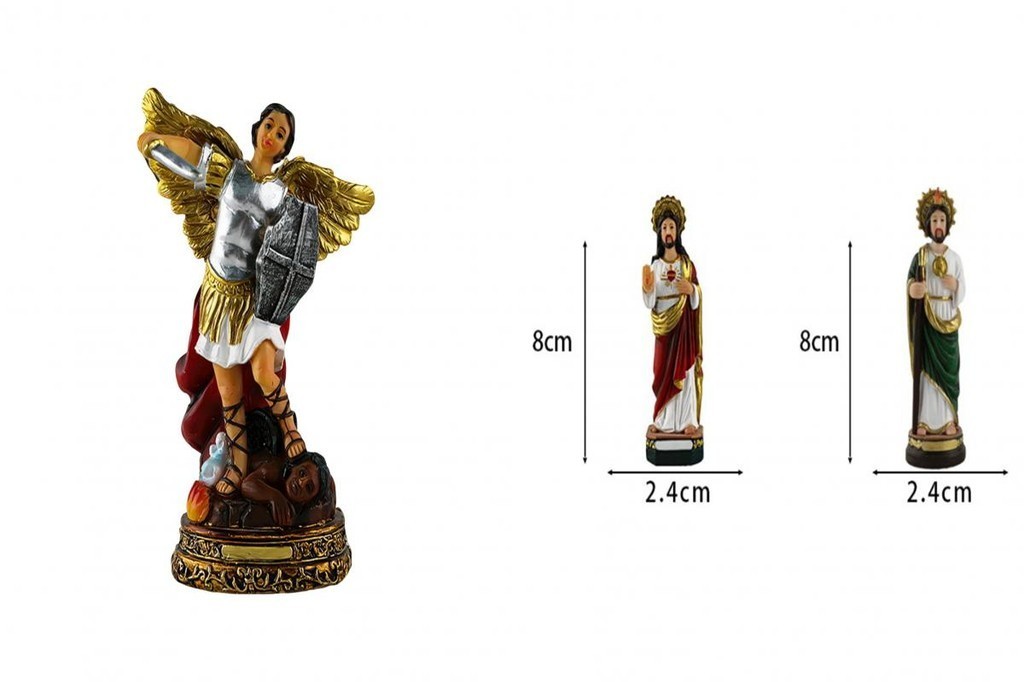 SF_ Desk Jesus Figurine Resin Jesus Figurine Hand Painted Virgin Mary ...