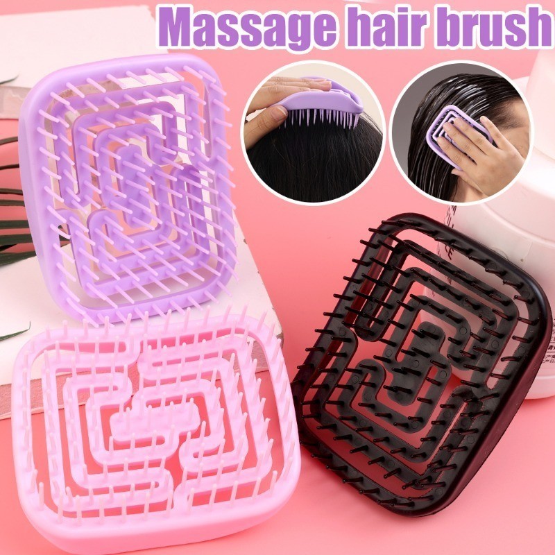 Purpose Anti-Static Massage Comb-Shower Hair Washing Brush- Wet Dry ...