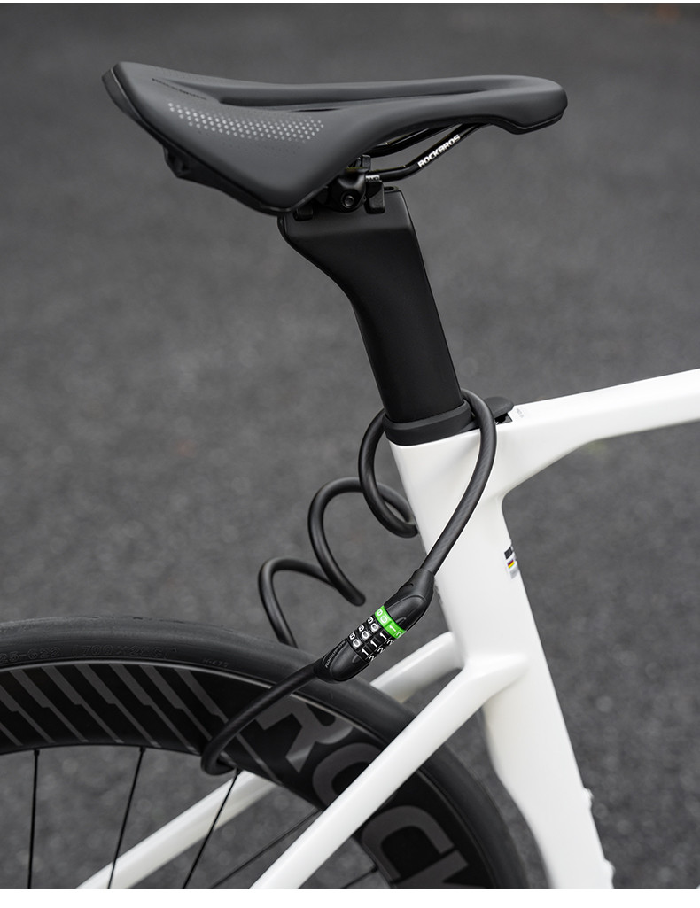 【MY Delivery】ROCKBROS Bike Lock Steel Cable Password Lock Anti Theft ...