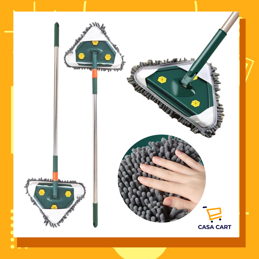 CASA CART Mop Debu Segitiga Mengelap Kereta Pelbagai Fungsi Dinding ...