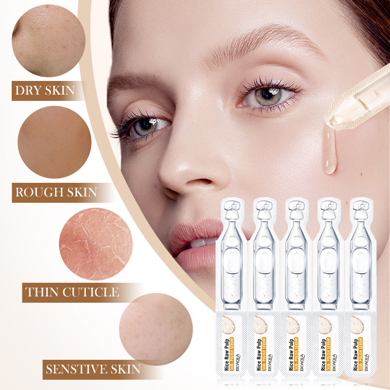 BIOAQUA Rice Raw Pulp Sub-Polish Serum Water Tender Elastic Brighten ...