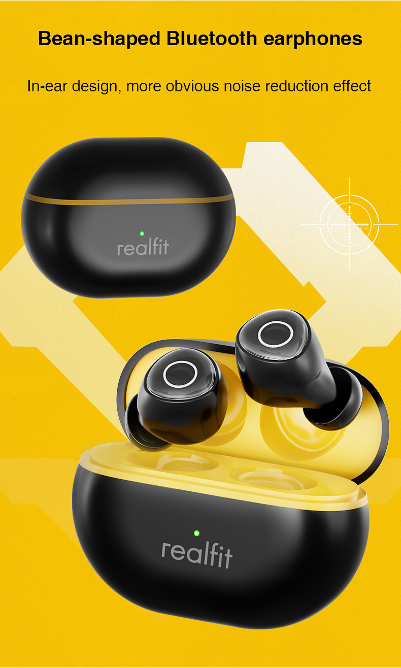 Realfit F4 Realfit F1 ANC Active Noice Cancellation Bluetooth Earphones ...