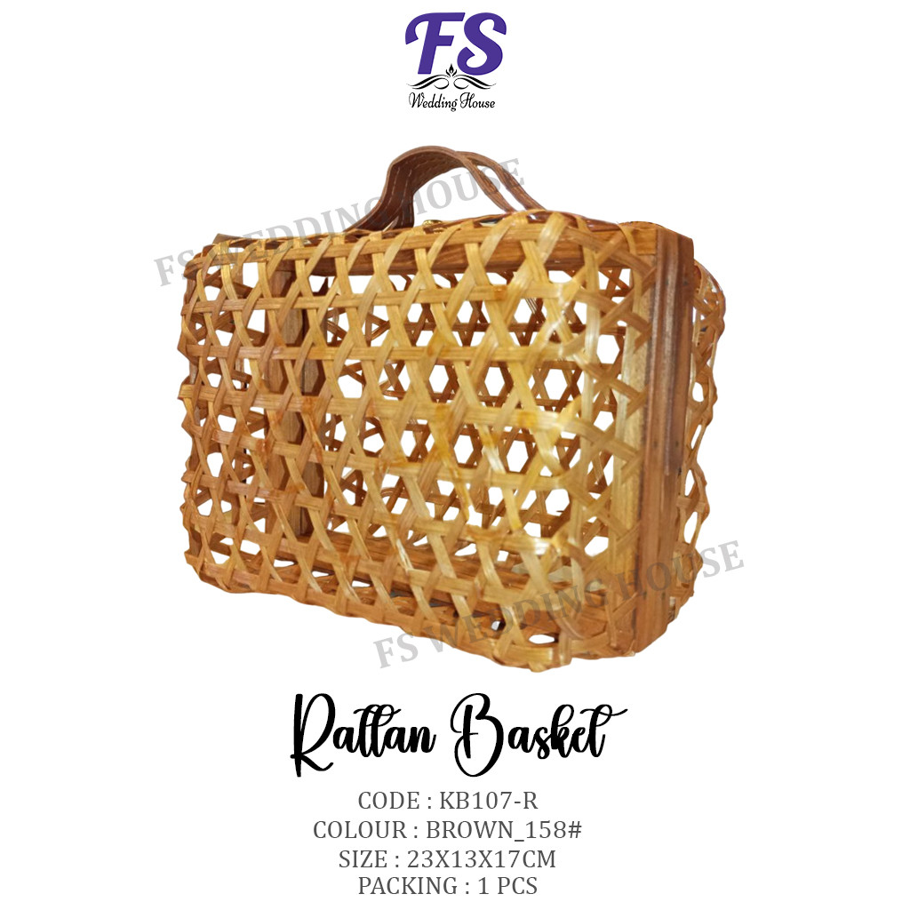 RATTAN BASKET/PICNIC BASKET/BAMBOO BASKET/BAKUL HANTARAN/BASKET ...