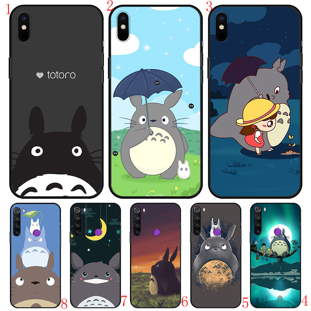 Redmi 13 C A3 A3X Note 13 Pro Plus POCO M6 Pro Y40 Totoro Soft black ...
