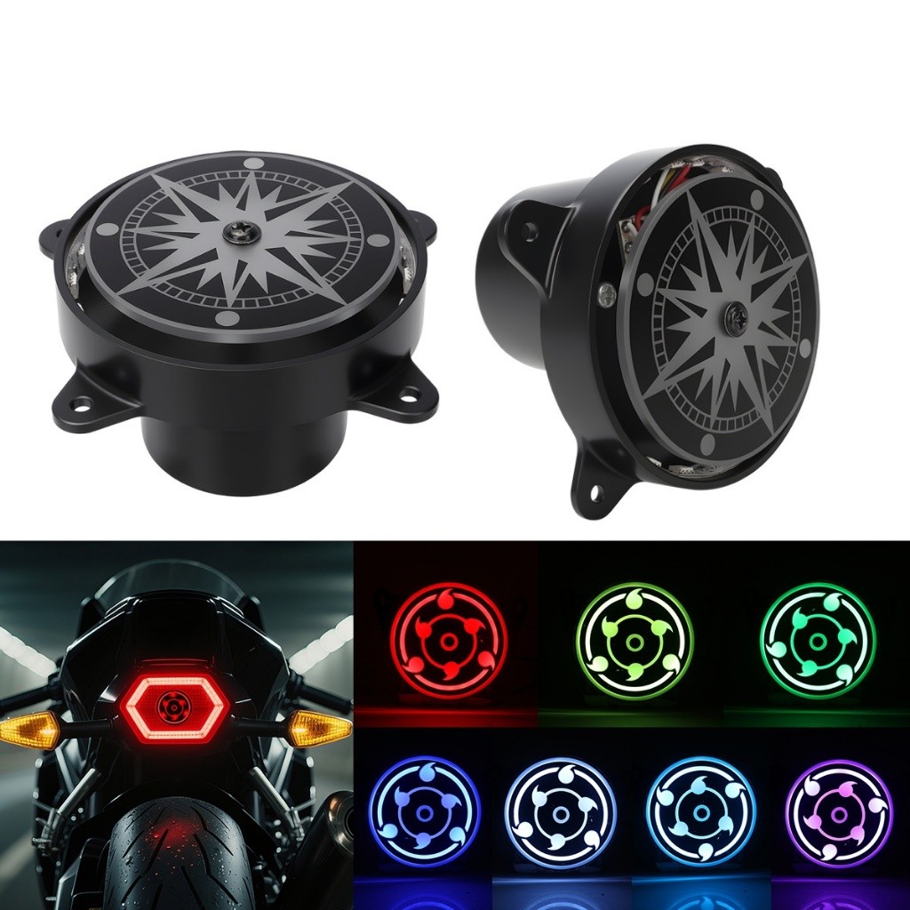 Sharingan Rotating LED Fog Light Car Modified Fog Light 3 Inch 2.5 Inch ...