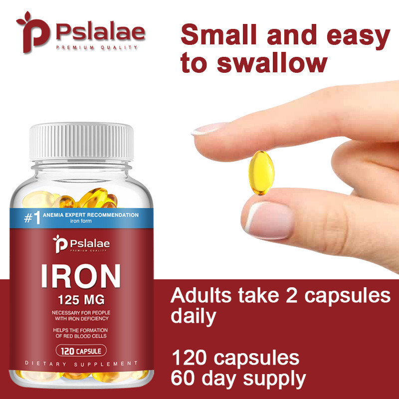 Iron 125 mg - Suitable for adults and children - Promotes blood ...
