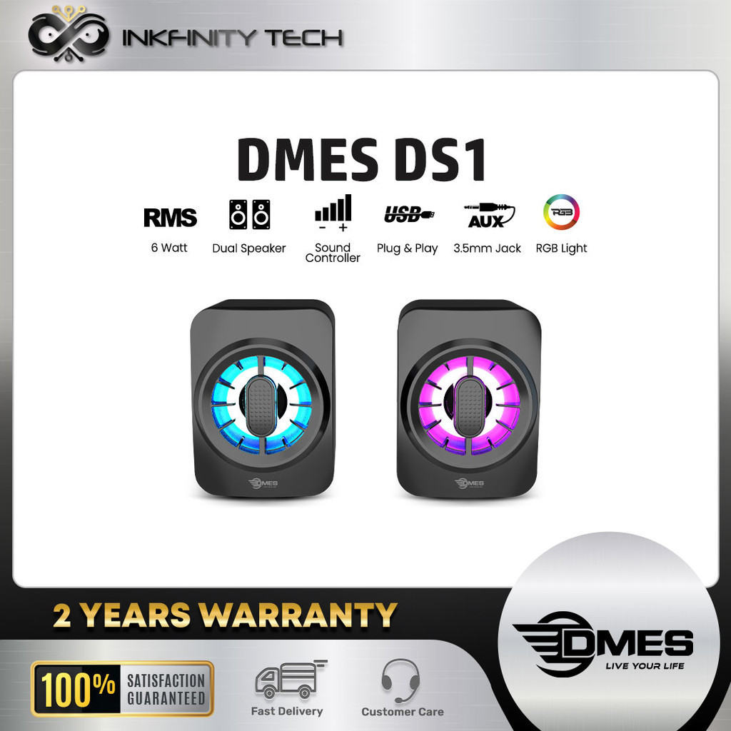 Dmes DS1 USB Wired Speaker with RGB Breahting Light Volume Control For ...
