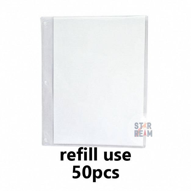 50pcs A4 Size Refill Sheets/Refill Pockets for Menu Book/Catalog Book ...