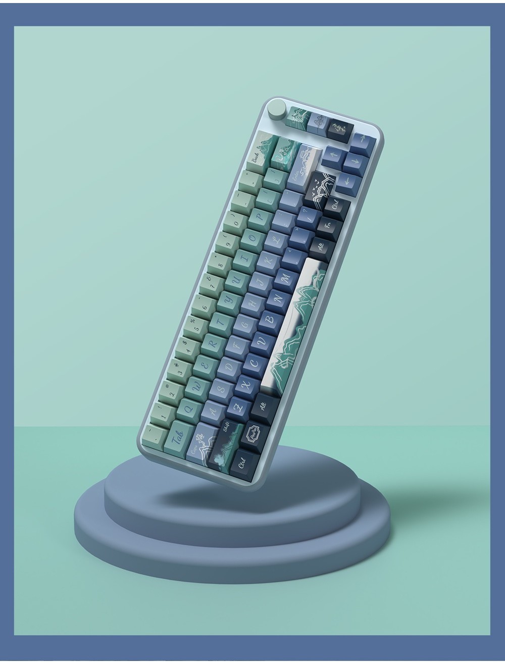 PBT Listen Wind Theme Keycaps Cherry Height Chinese Style Ancient Style ...