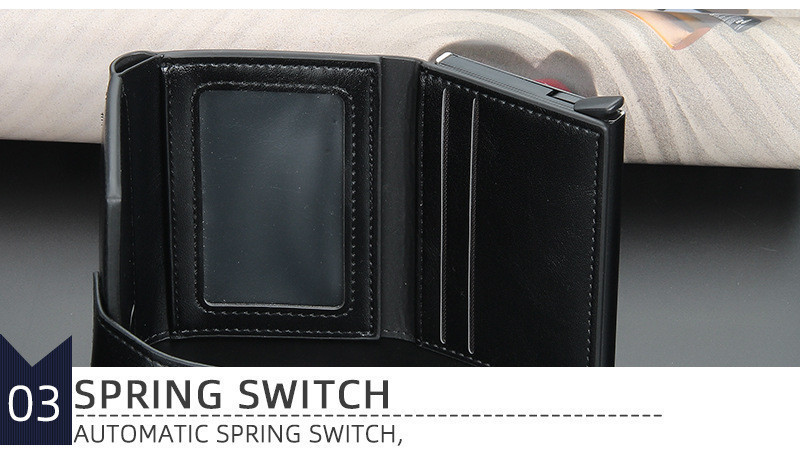 LABER LEE RFID Card Holder Wallet Multi Position Aluminum Alloy Clip ...