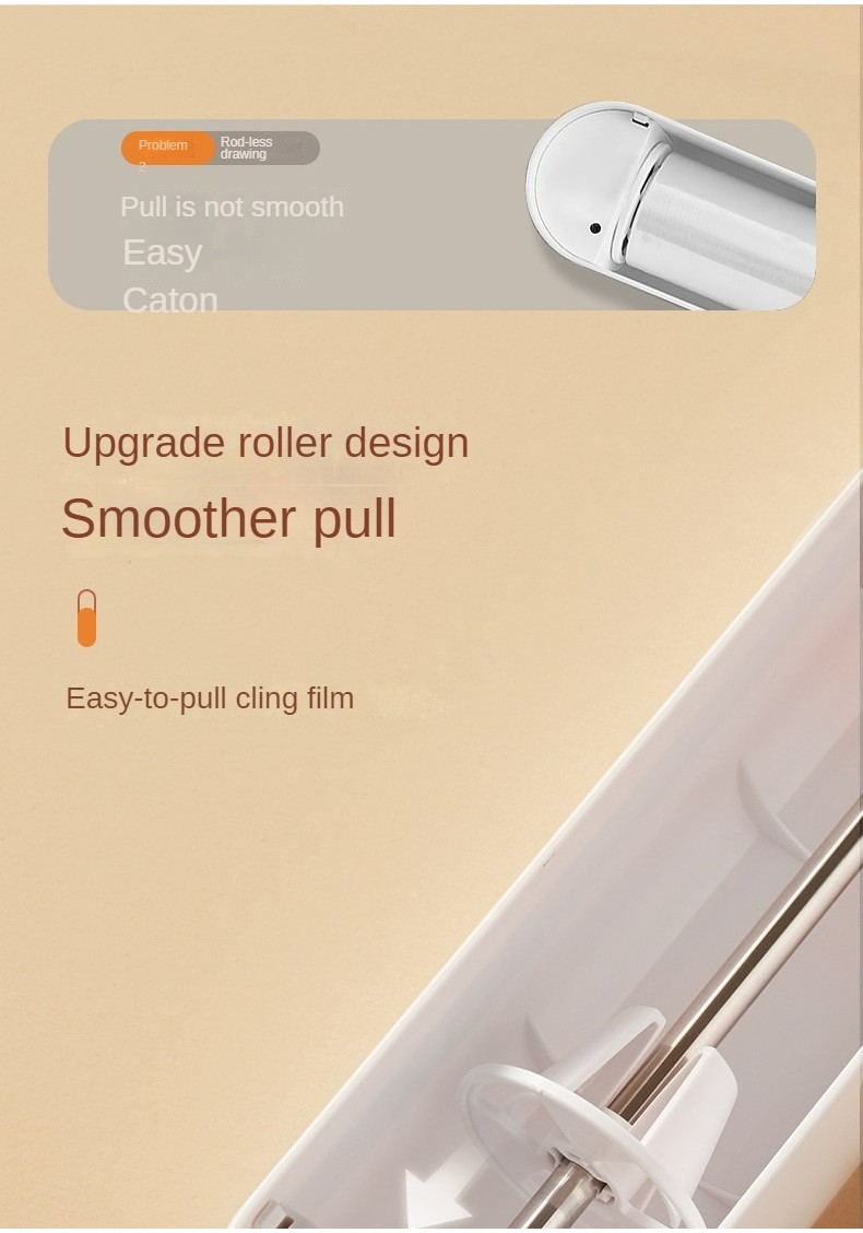 LODER ECOCO Cling Film Cutter Plastic Wrap Dispenser Food Wrap Cutter ...