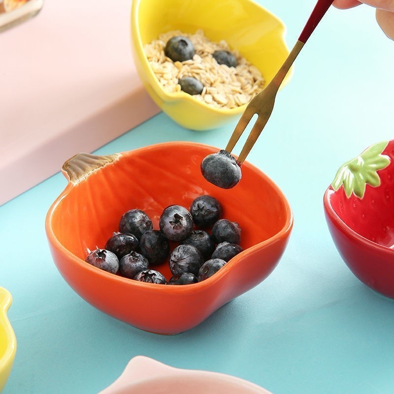 Eden Ceramic Fruit Shape Dish Sauce Bowl Kitchen Salad Plates 1pc ...