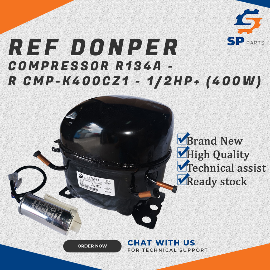 REFRIGERATOR DONPER COMPRESSOR R134A - 1/2HP (375W)-R CMP-K375CZ1 | Shopee Malaysia