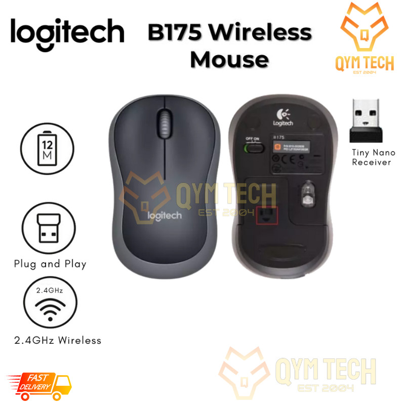 LOGITECH B175 WIRELESS USB OPTICAL MOUSE | Shopee Malaysia