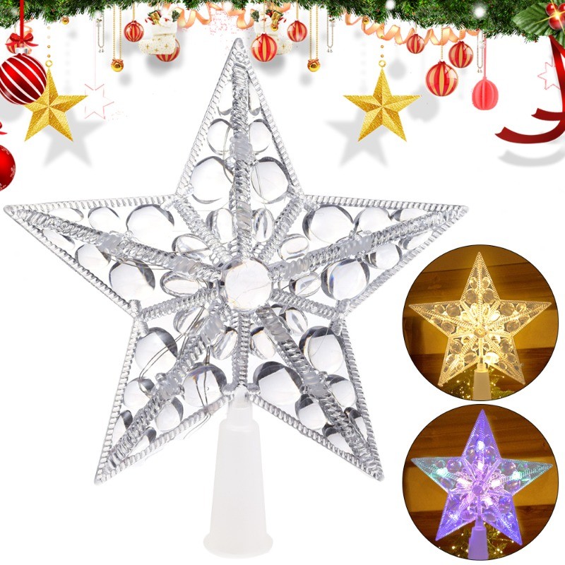 Led Christmas Glowing Tree Topper Stars Lamp - Colorful, Durable ...