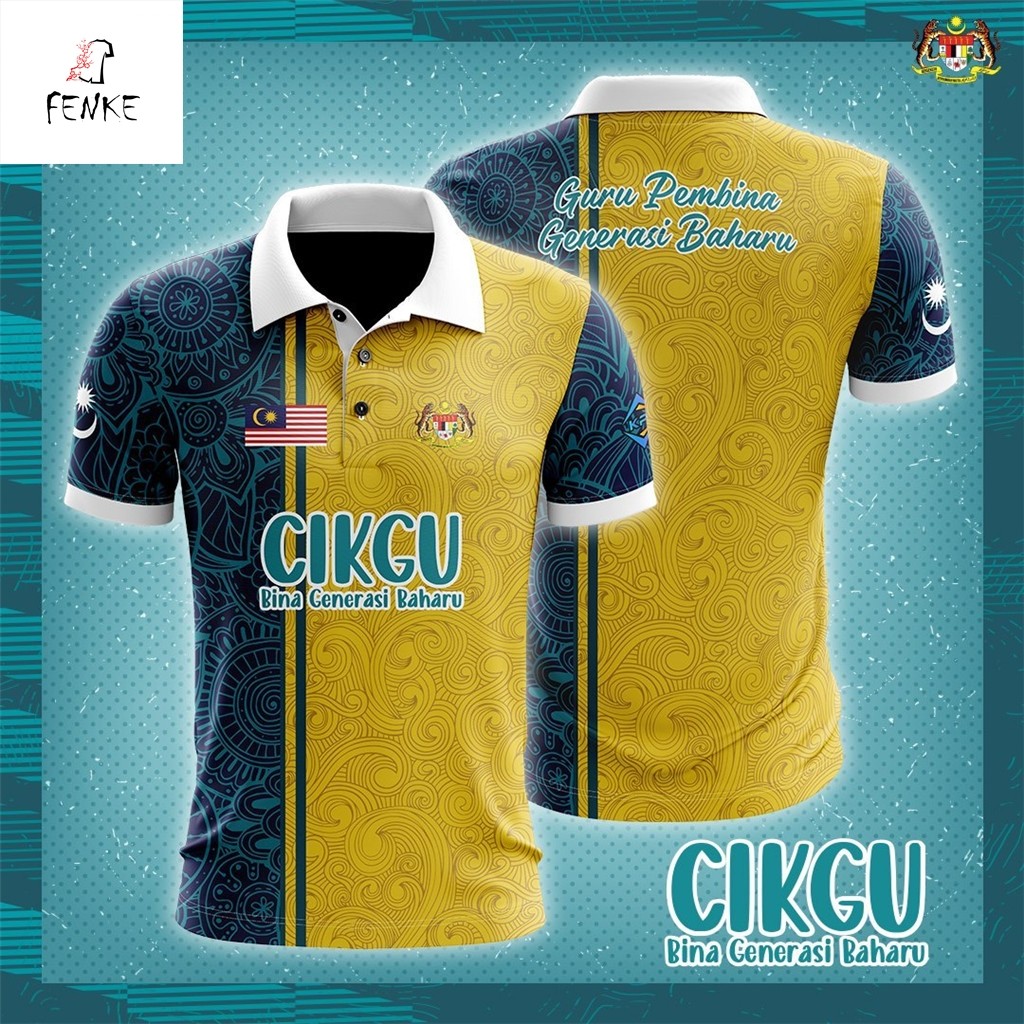 FENKE 2024-2025 new cikgu bina generai baharu 3D pattern design merdeka ...