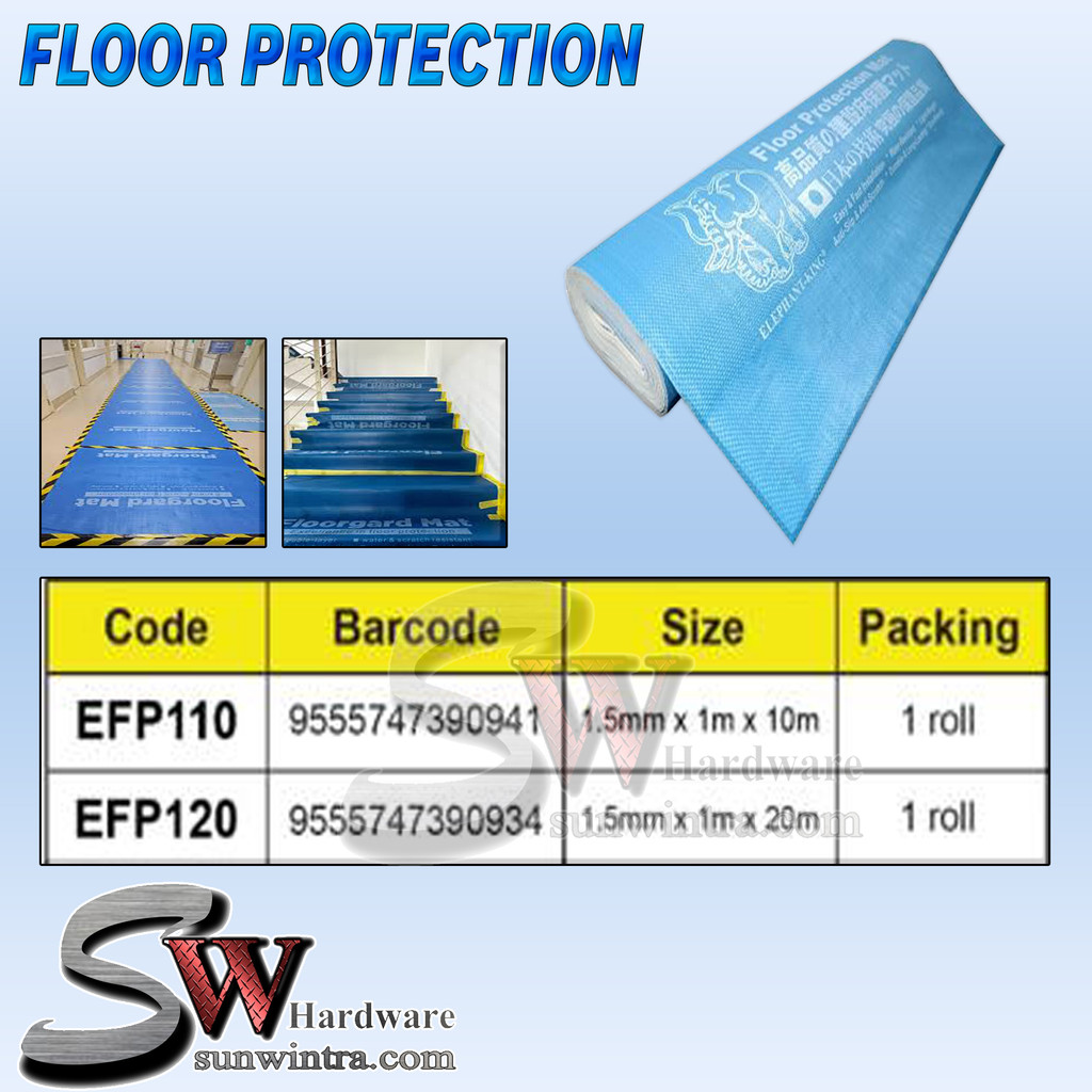 1.5mm & 3mm #ANTI SLIP FLOOR PROTECTION FLOOR MAT #FLOORGARD #PELAPIS ...