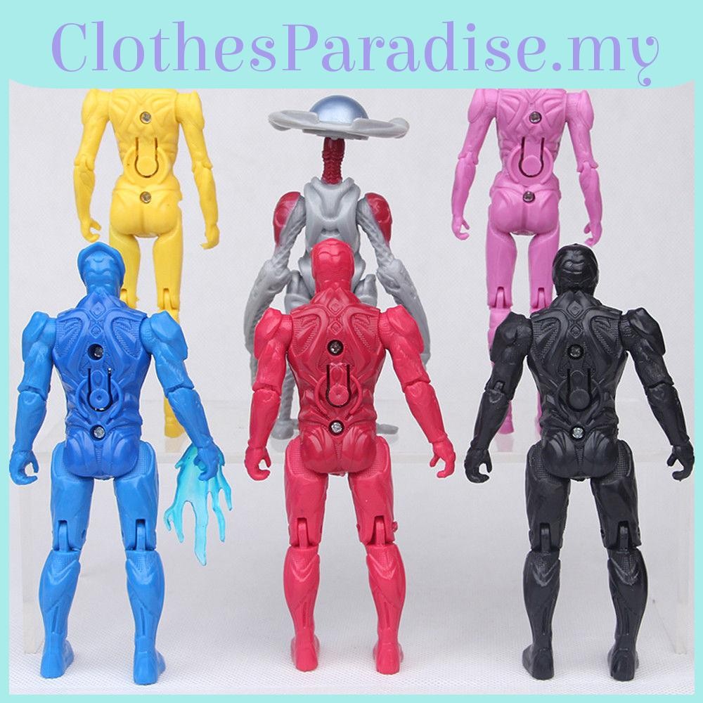Pcs 6 Set Power Rangers Super Heros Movie Action Figure Doll Kids Gifts ...