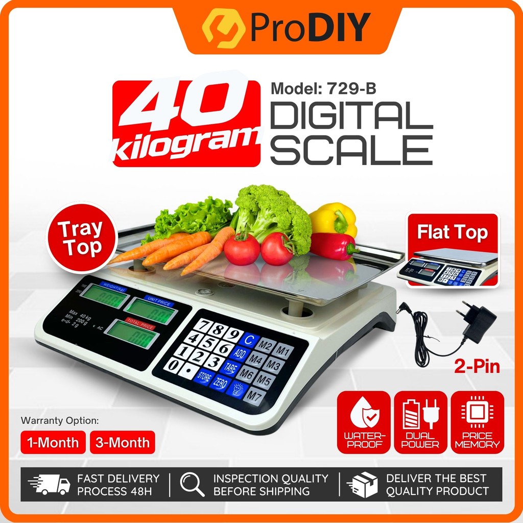 729-B 40KG Digital Price Computing Weighing Scale Price Counting ...
