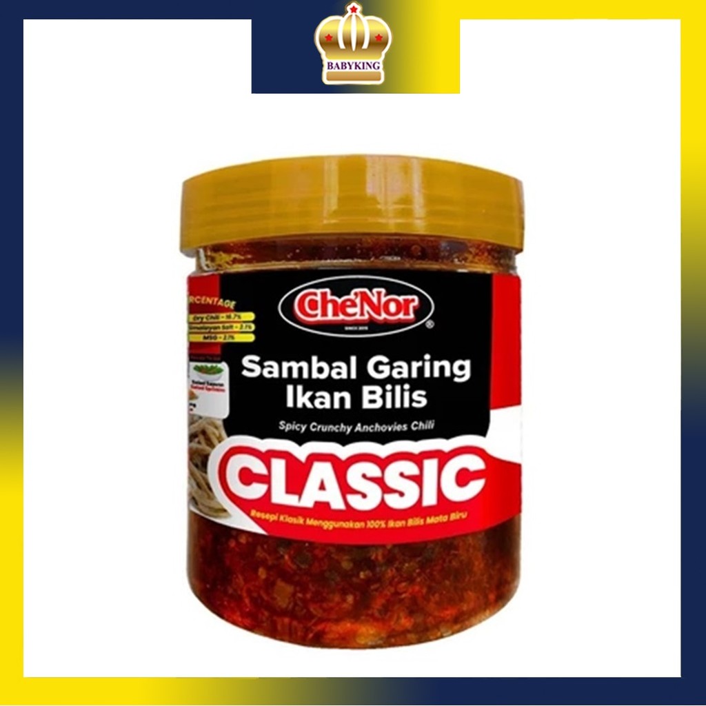 Original Che Nor Sambal Classic Ikan Bilis 250gm | Shopee Malaysia