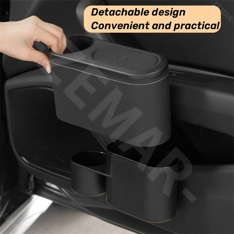 2 IN 1 Land Rover Car Inside Trash Can Water Cup Holder Hanging Dustbin ...
