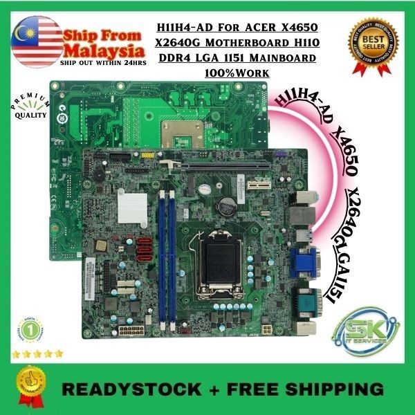 H11H4-AD For ACER X4650 X2640G Motherboard H110 DDR4 LGA 1151 Mainboard ...