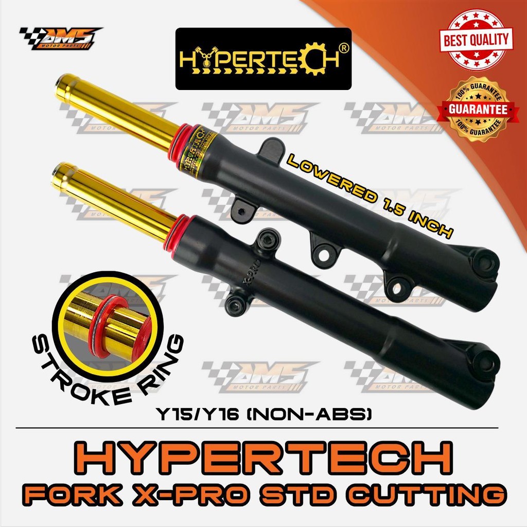 Y15ZR/Y16ZR (NON-ABS) HYPERTECH X-PRO FORK STD CUTTING LOWERED 1.5INCH ...