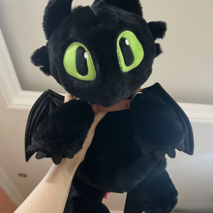 How to Train Your Dragon Toothless Doll Backpack Fun Cool Cute Night ...