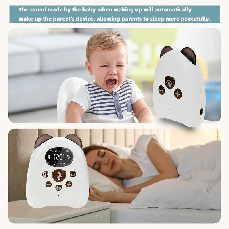 2.4Ghz Wireless Long Range Voice Intercom Baby Monitor Audio Sender ...