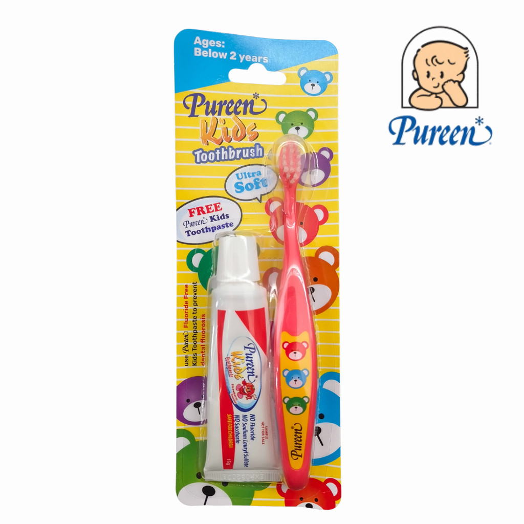 Original Pureen Kids Ultra Soft Kid Toothbrush Tooth Brush Set Free ...