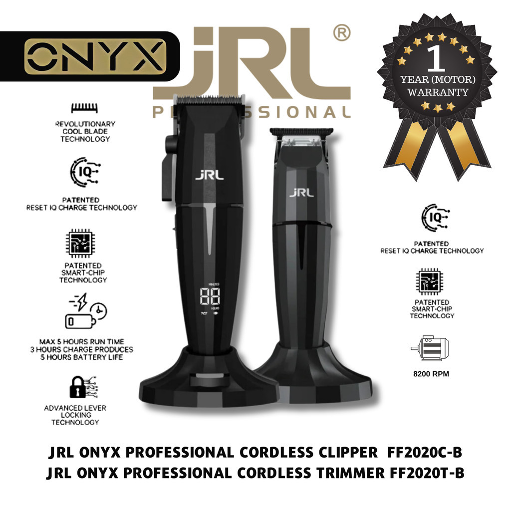 JRL PROFESSIONAL ONYX FF2020C-B PROFESSIONAL CORDLESS HAIR CLIPPER | Shopee Malaysia
