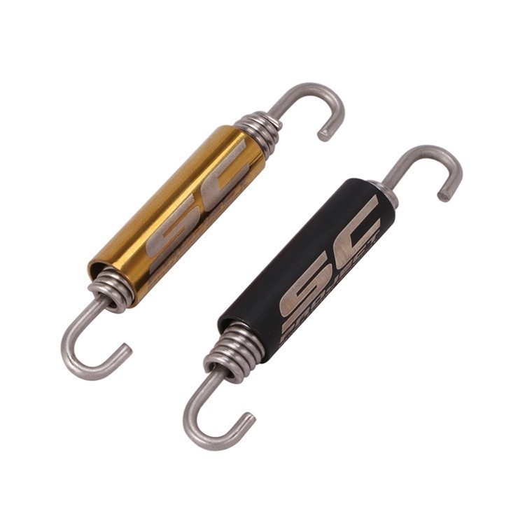 Universal Springs with Cover Stainless Steel Motorcycle Exhaust Pipe ...
