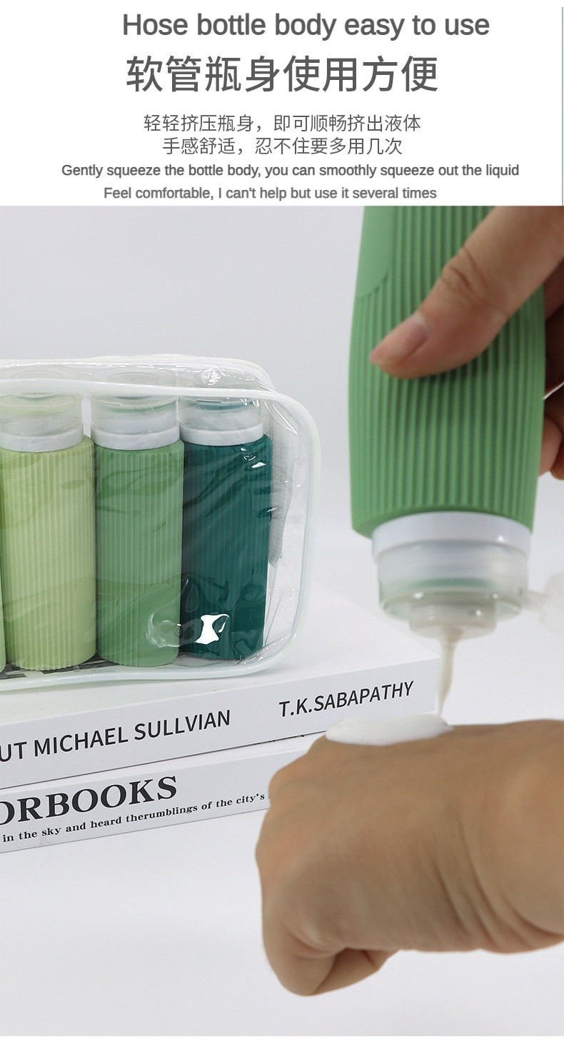 Botol penyimpanan perjalanan 100ml dispenser silikon botol kosong ...