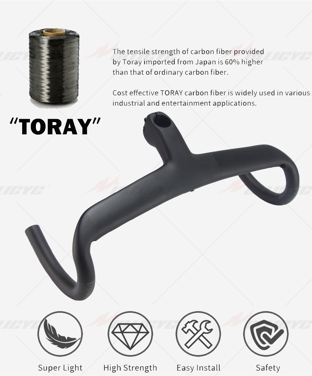 Roval Internal Cable Routing Road Bicycle Handlebar T800 Carbon ...