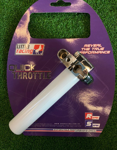 Uma racing quick throttle fast throttle Y15/Y16 chrome/BLACK | Shopee ...