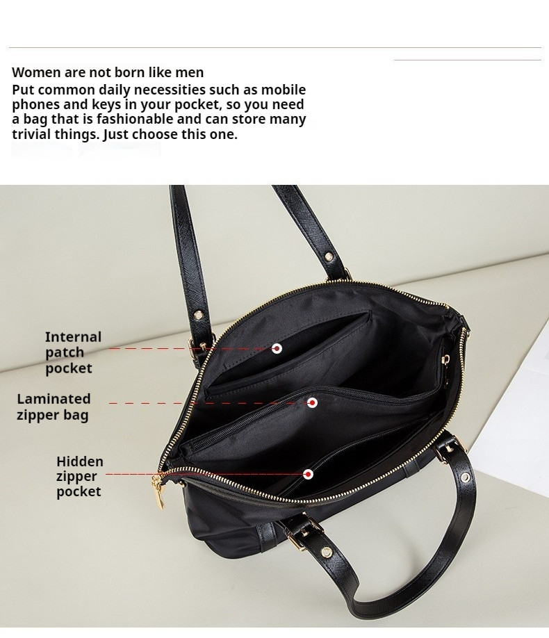 Tote beg bahu beg nilon kalis air Oxford beg ketiak beg kerja beg ...