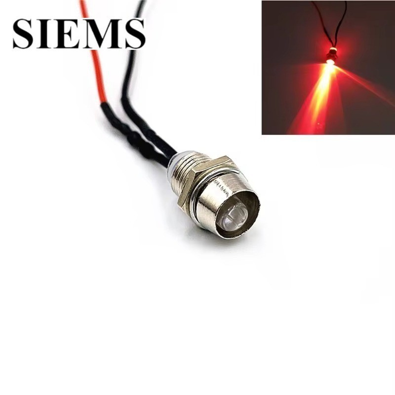 5 Pieces Pre-Wired LED 5mm with Wiure LED Bulb Ultra Bright Emitting ...