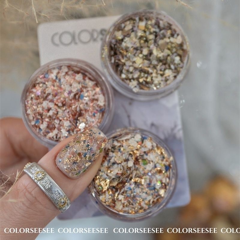 Nail art materials with retro Nanyang style, autumn rock fragments ...