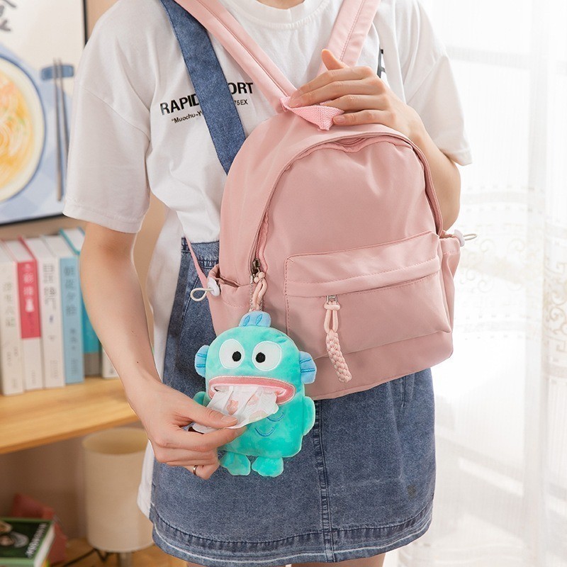 Kawaii Tissue Box Keychain Plush Anime Ugly Fish Hangyodon Keyring Bag ...