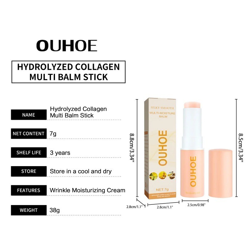 Hydrolyzed Collagen Multi Balm Stick Professional Facial Moisturizer ...