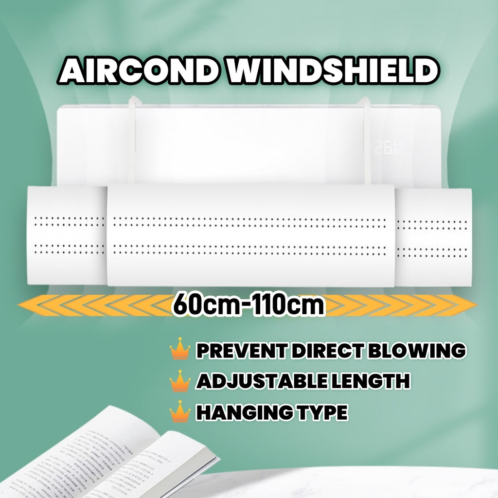 Adjustable Aircon Deflector Air Conditioner Windshield Hanging Type Air ...