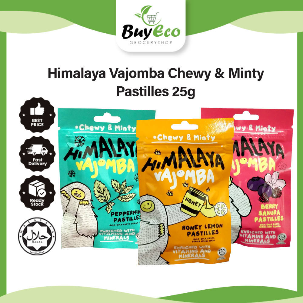 Himalaya Vajomba Chewy & Minty Pastilles 25g | Shopee Malaysia